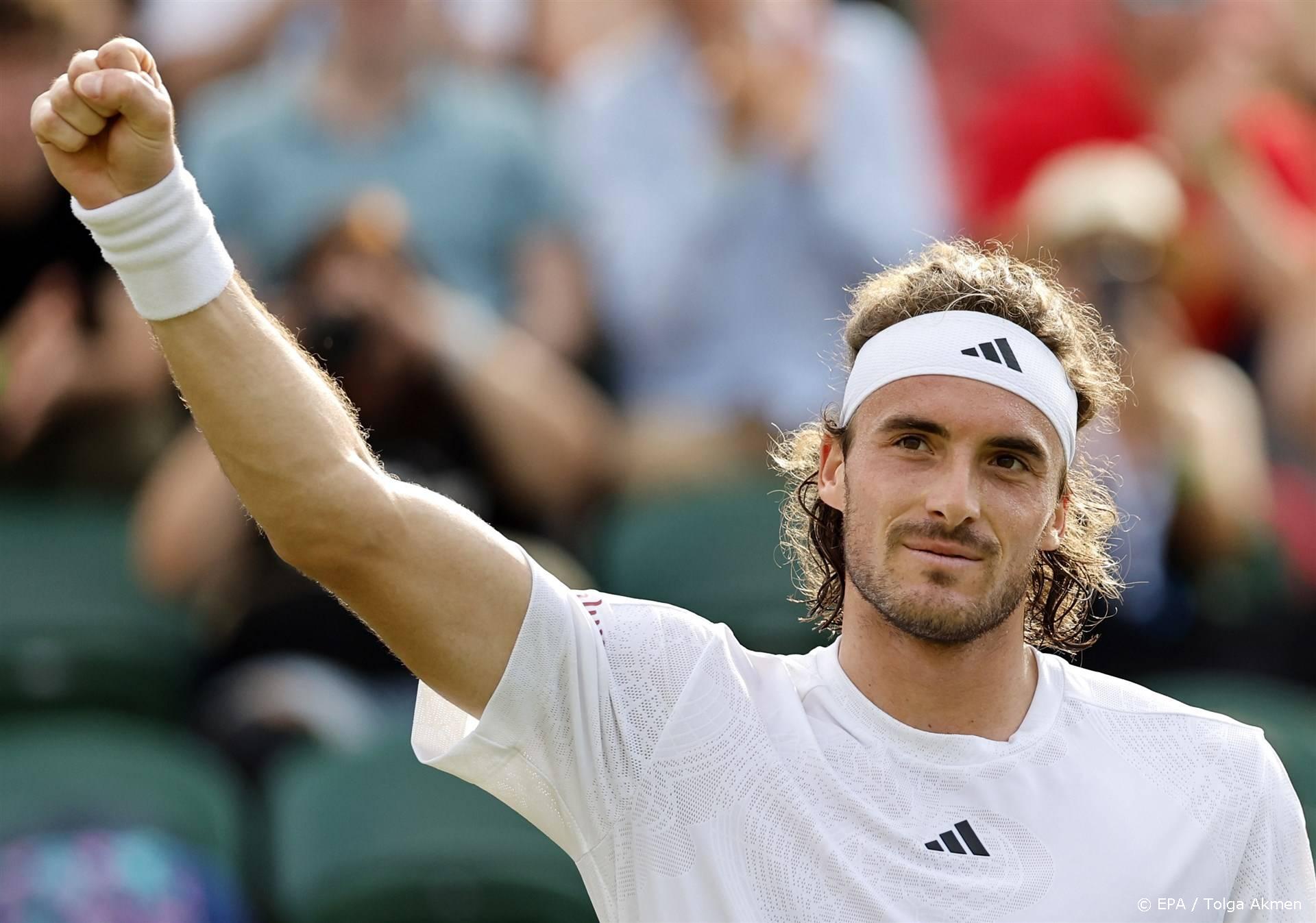 Tsitsipas bereikt vierde ronde Wimbledon zonder setverlies