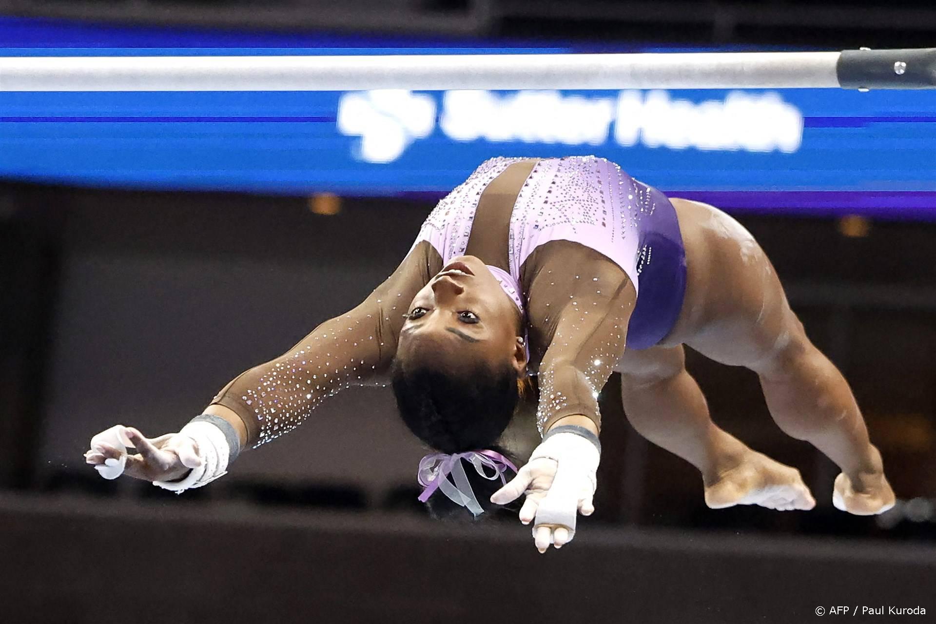 Simone Biles op koers voor achtste titel bij Amerikaanse kampioenschappen