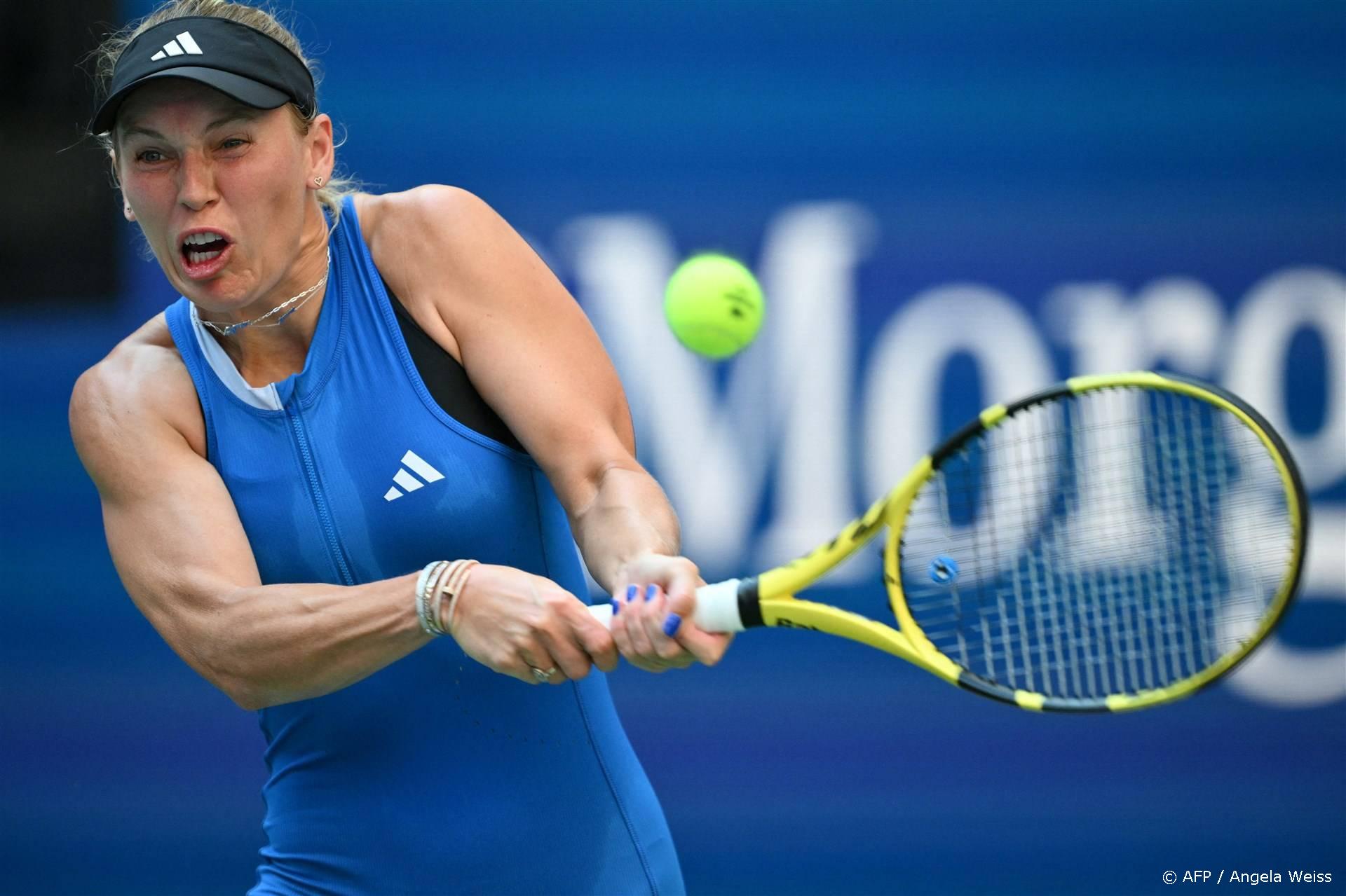 Wozniacki maakt sterke rentree op US Open, maar stuit op Gauff