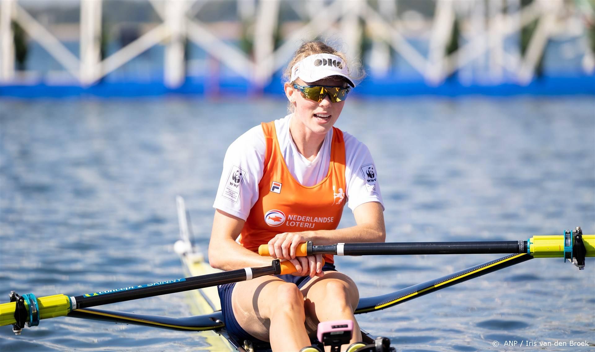 Florijn prolongeert WK-titel skiff, verslaat Olympisch kampioene Twigg