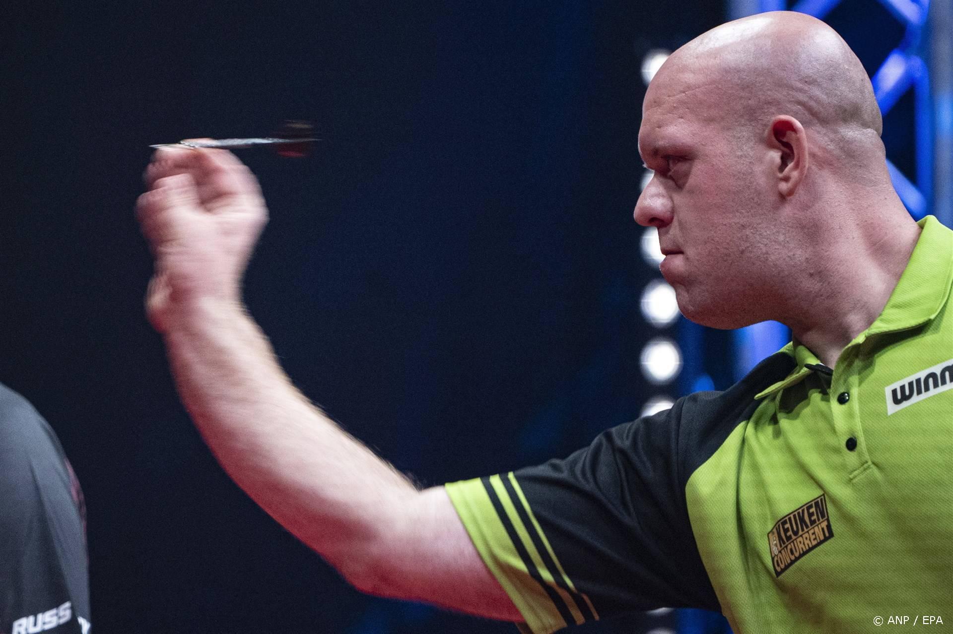 Van Gerwen domineert en bereikt kwartfinale wereldkampioenschap darts