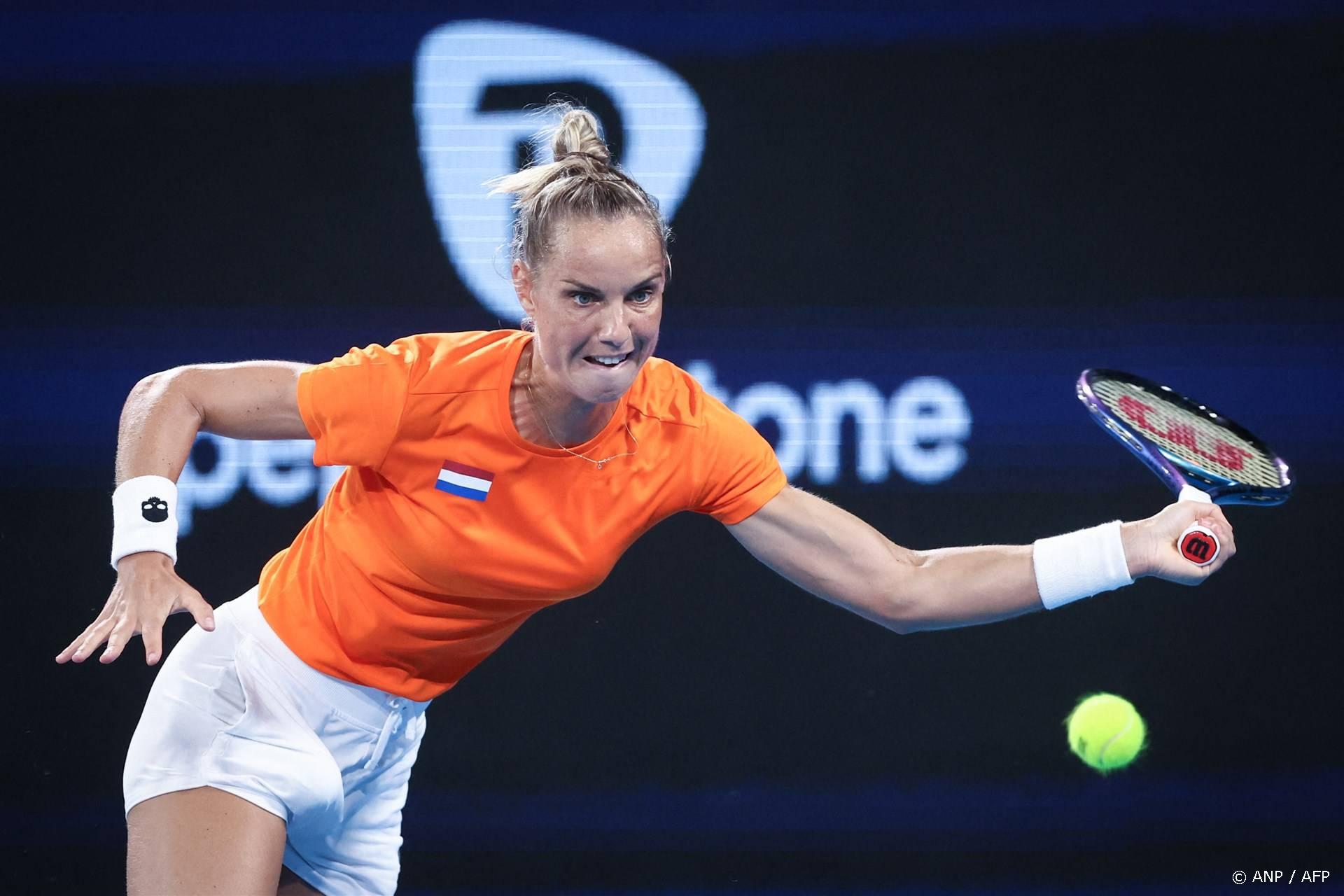 Arantxa Rus bereikt tweede ronde tennistoernooi in Hobart