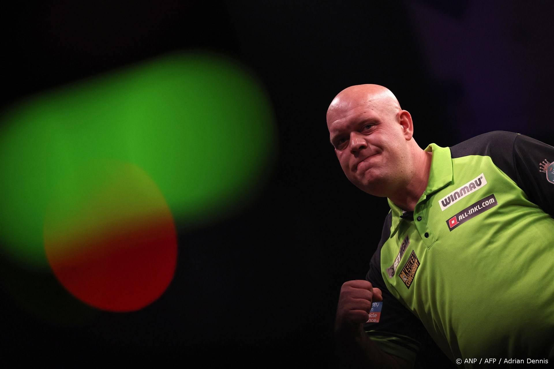 Van Gerwen bereikt halve finales Premier League of Darts na overwinning ...