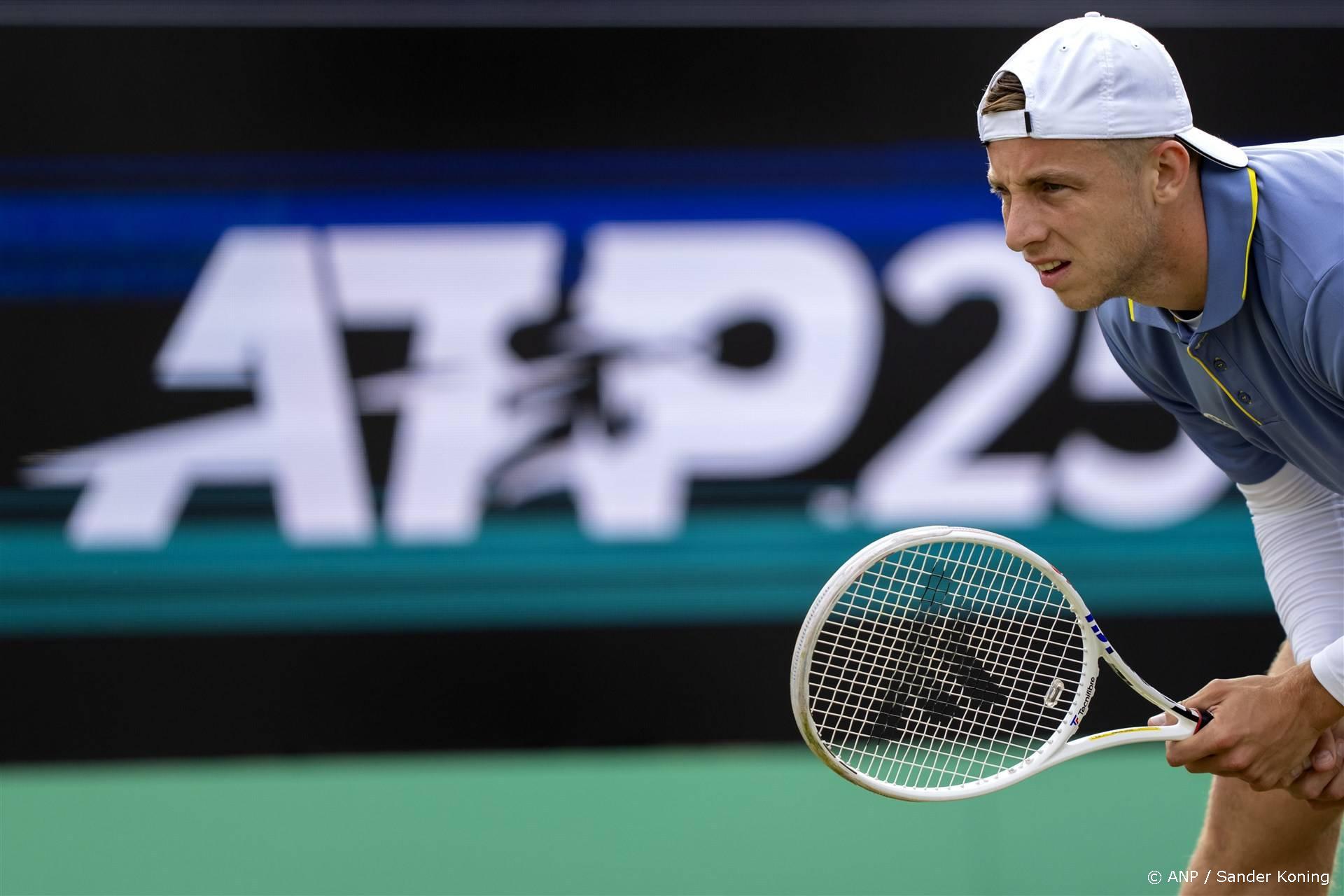 Griekspoor bereikt kwartfinale grastoernooi Rosmalen ondanks wisselvallige fase