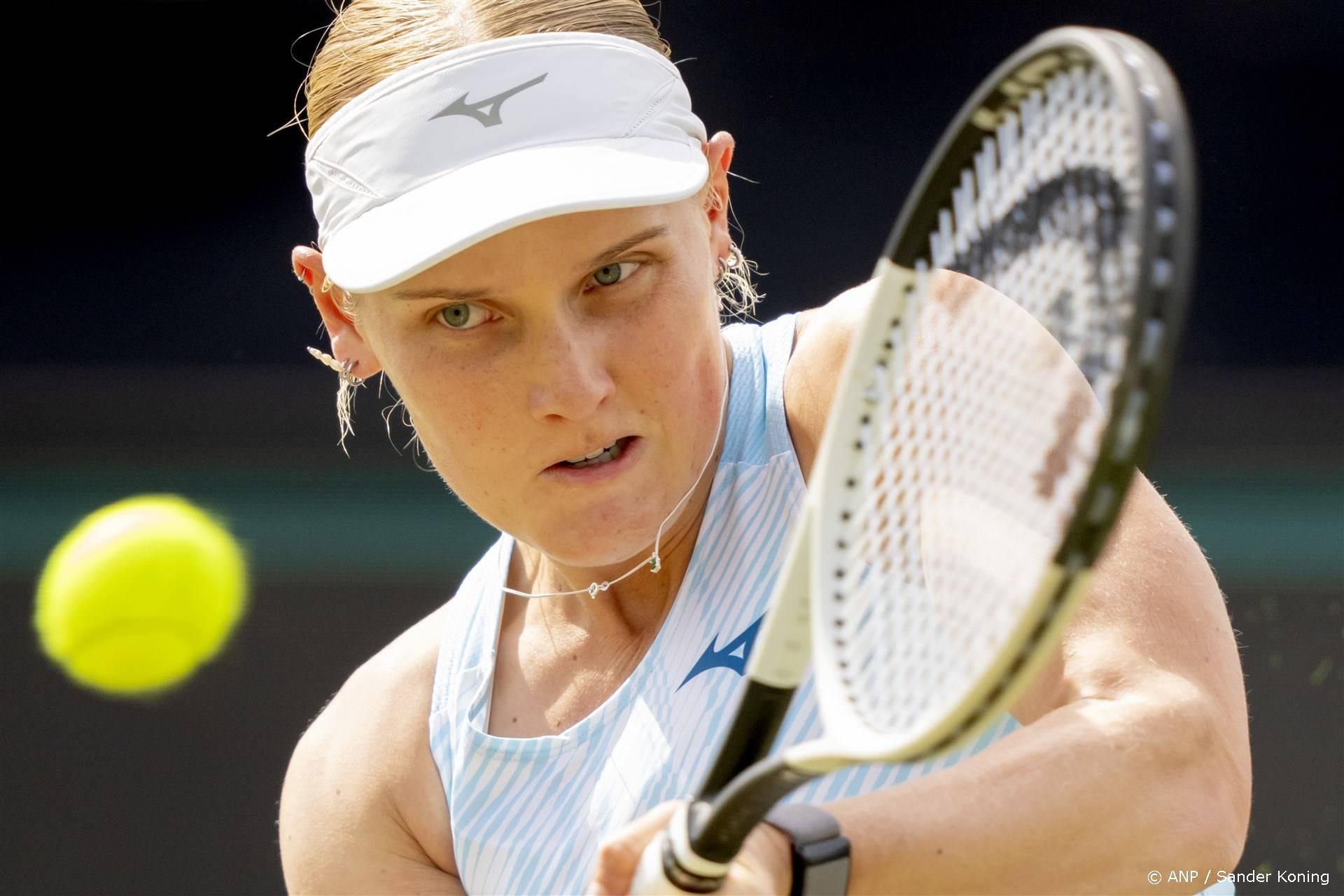 Suzan Lamens strandt in eerste ronde tennistoernooi Praag