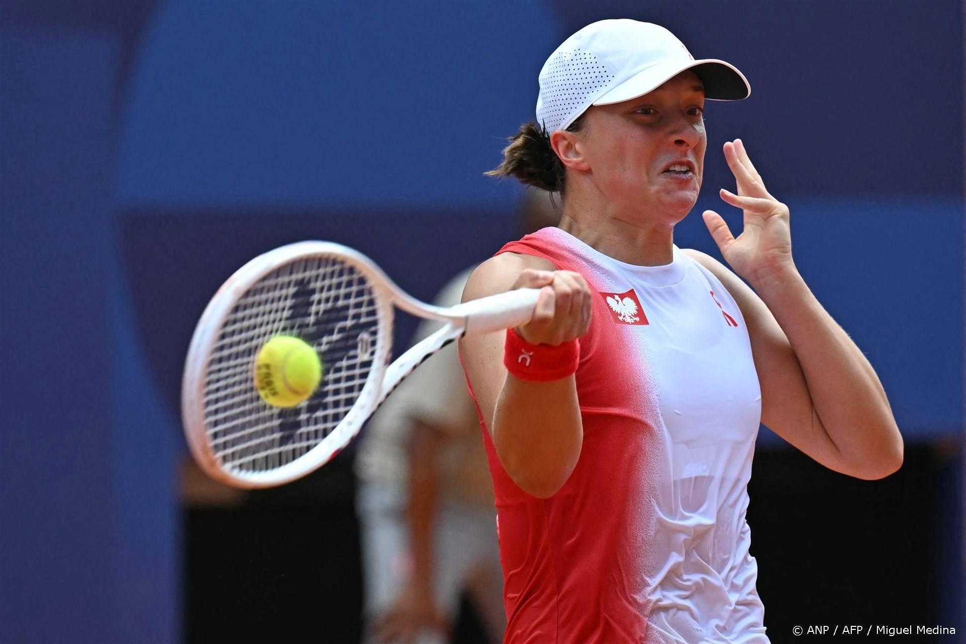Tennisster Iga Swiatek verovert brons op Olympische Spelen