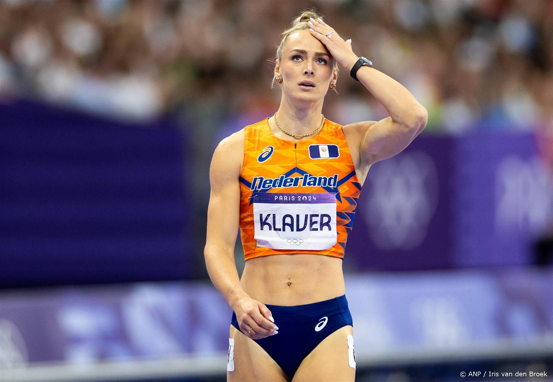 Lieke Klaver mist finale 400 meter op Olympische Spelen Parijs
