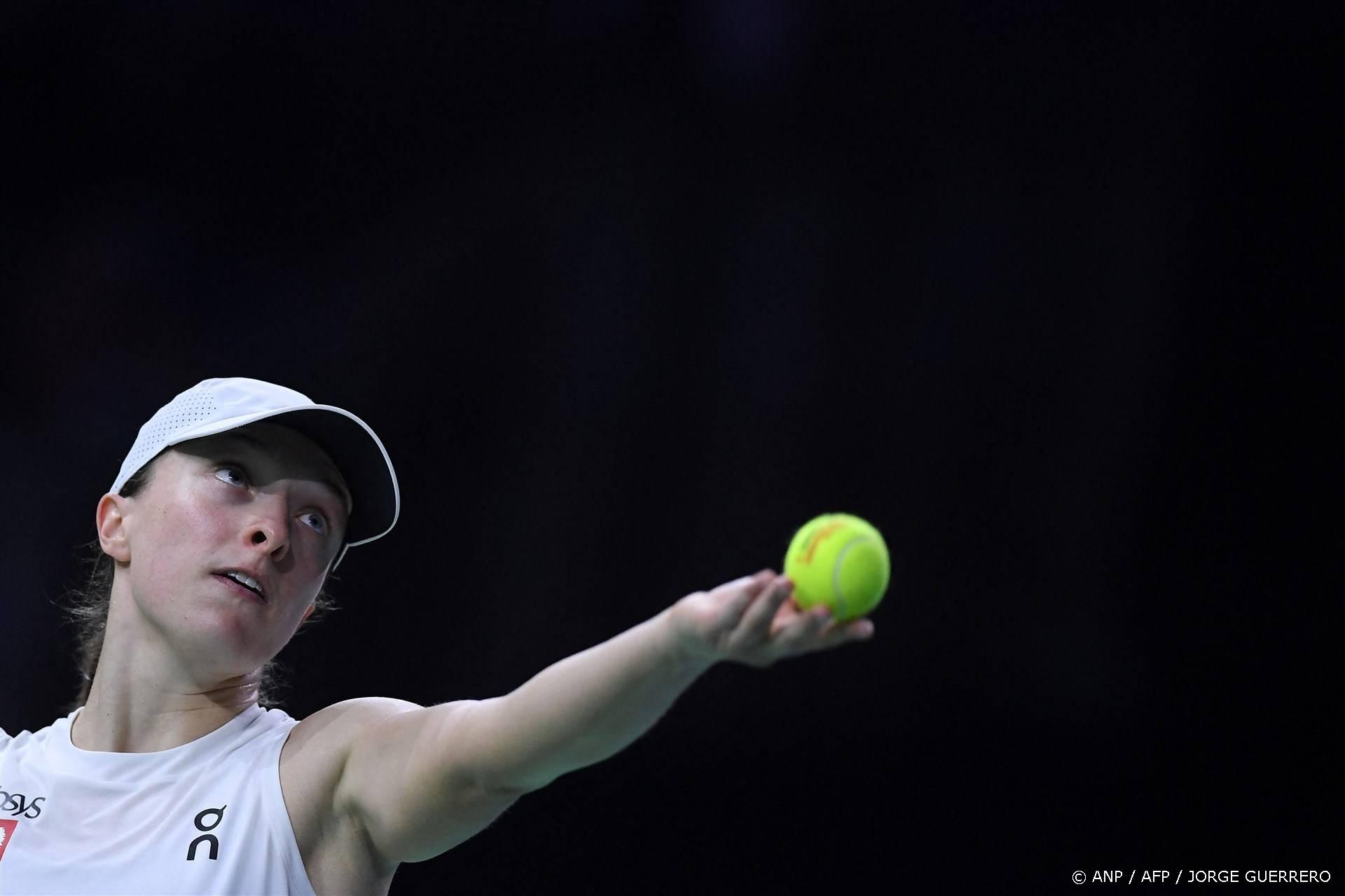 Poolse tennisster Swiatek mist drie toernooien door positieve dopingtest