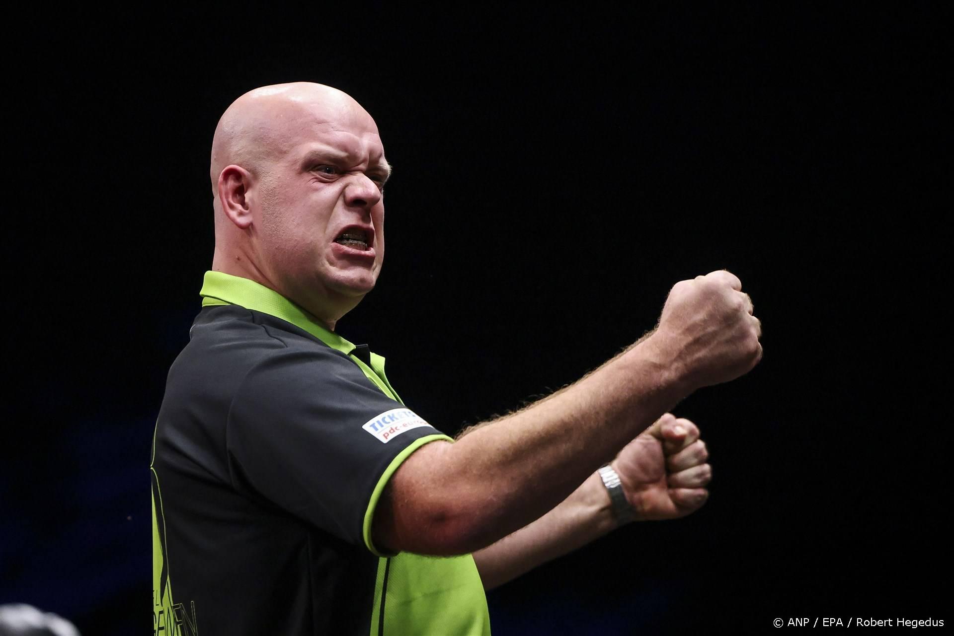 Michael van Gerwen bereikt kwartfinale WK darts na winst op Jeffrey de Graaf