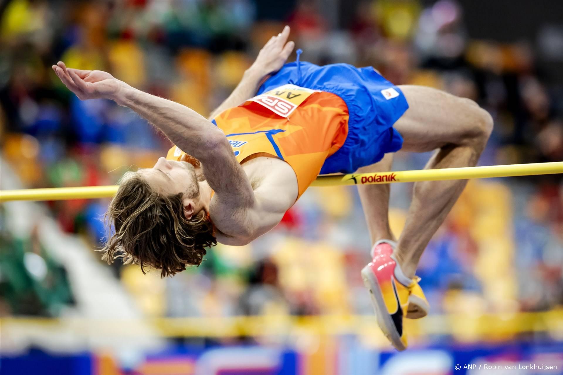 Douwe Amels mist finale hoogspringen bij EK indooratletiek in Apeldoorn