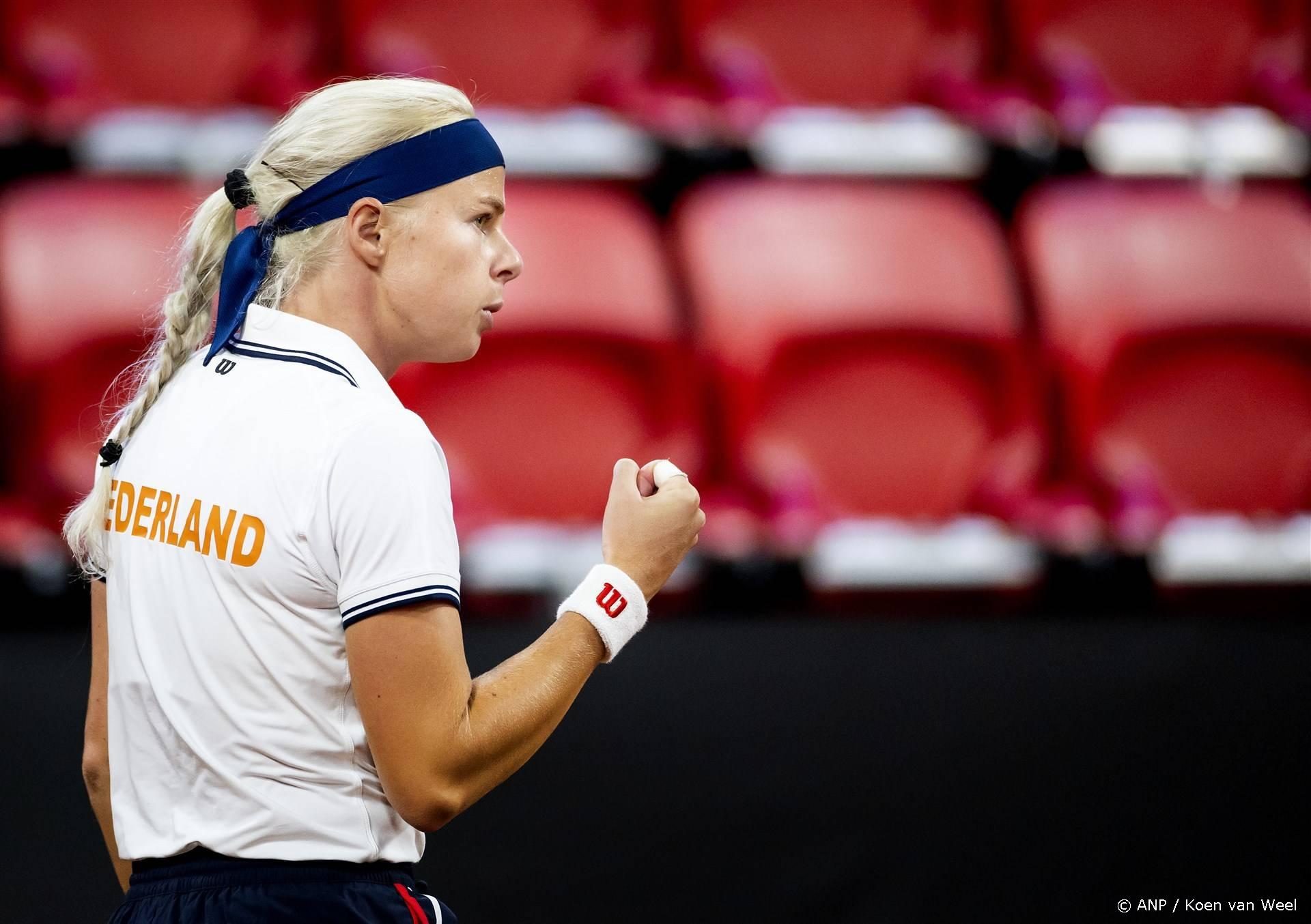 Eva Vedder zet Nederland op voorsprong in Billie Jean King Cup