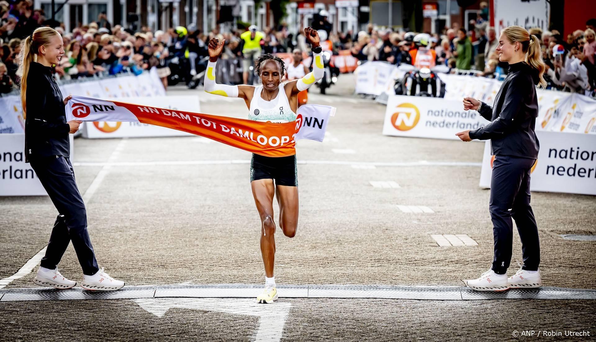 Hellen Obiri wint Dam tot Damloop, net geen parcoursrecord