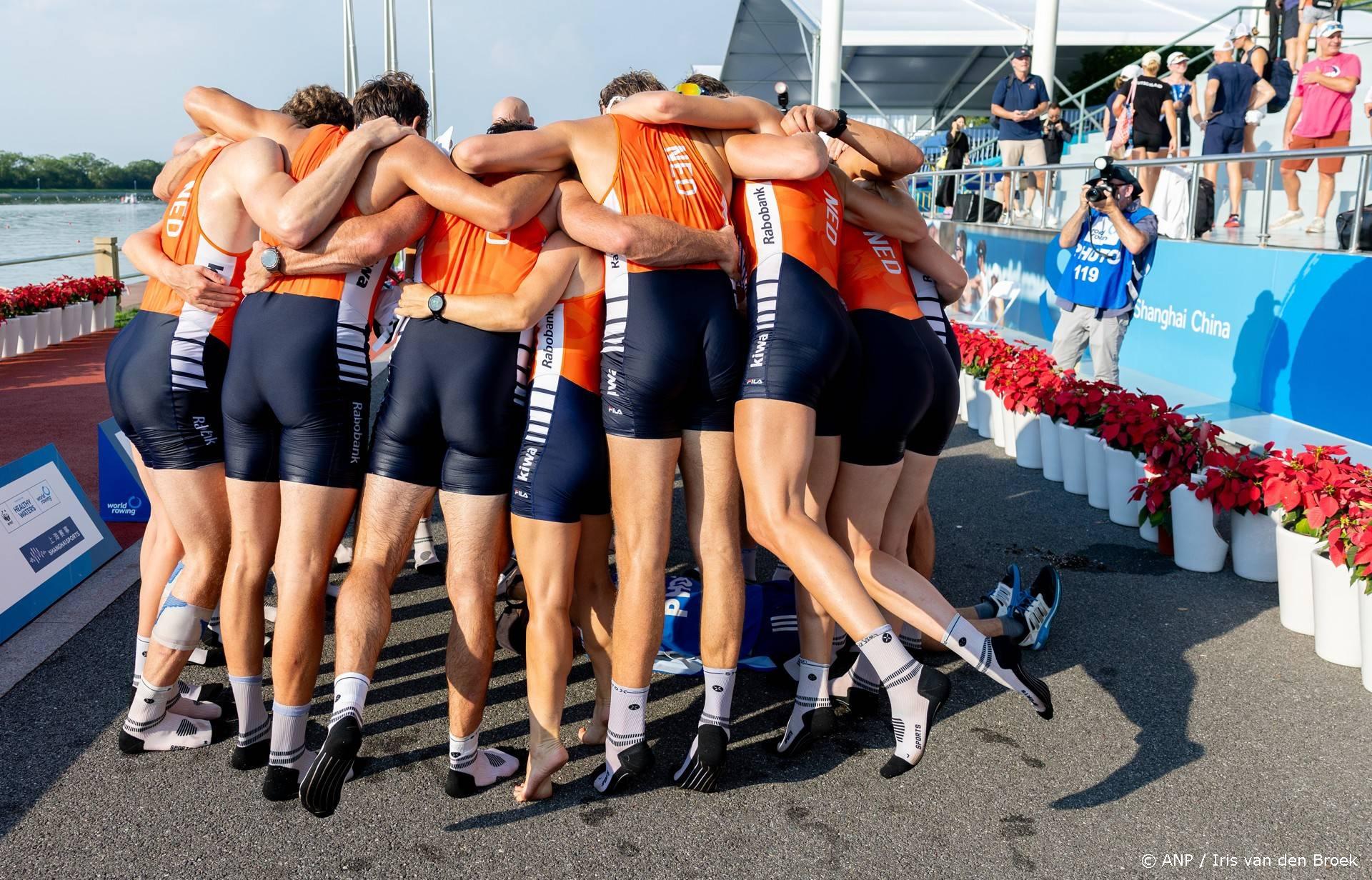 Holland Acht behaalt eerste wereldkampioenschap roeien in Shanghai