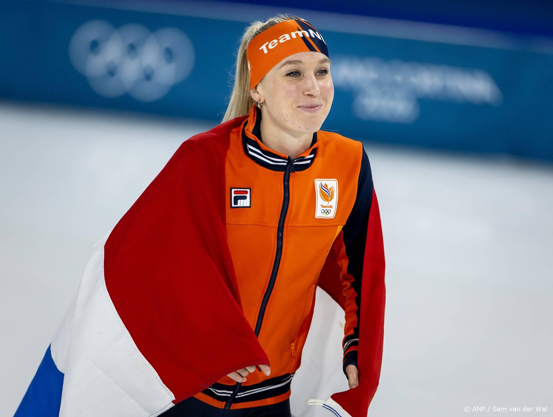 Merel Conijn behaalt zilver op Olympische 5000 meter in Milaan